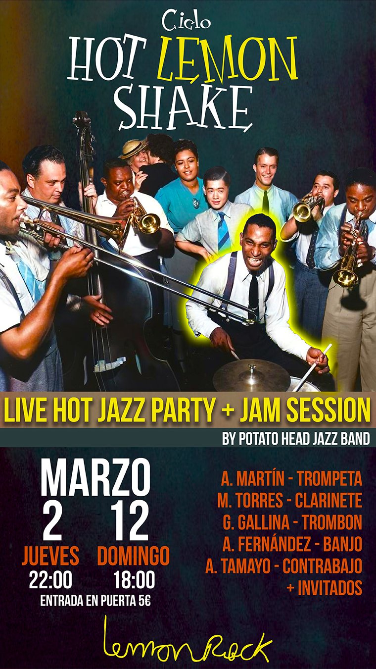 Hot Lemon Shake. Potato Head Jazz Band. Concierto en Lemon Rock ...