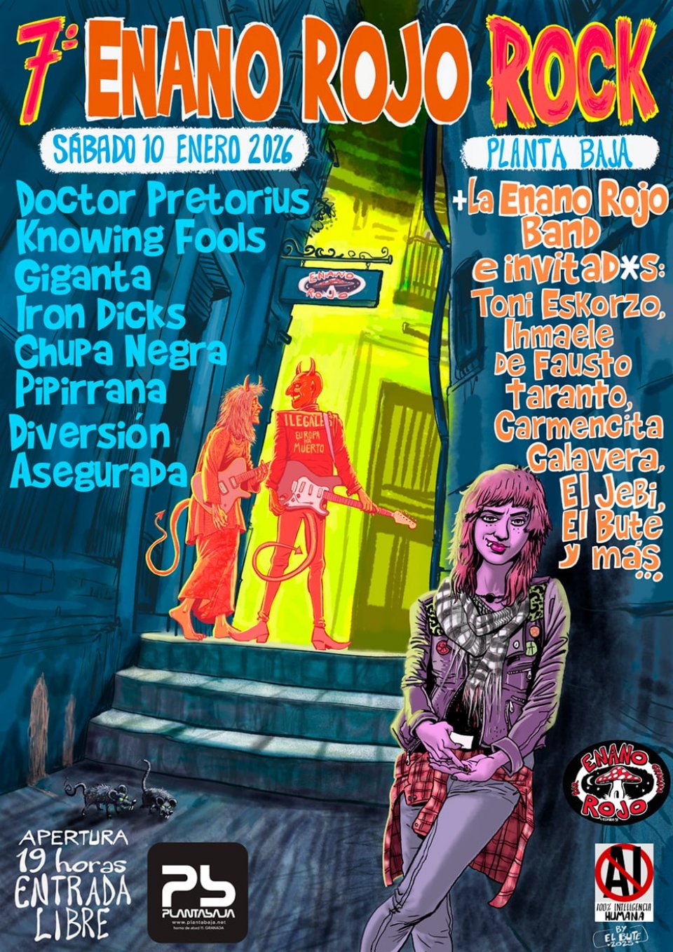 Enano Rojo Rock. Enano Rojo Band + Knowing Fools + Giganta + Iron Dicks ...